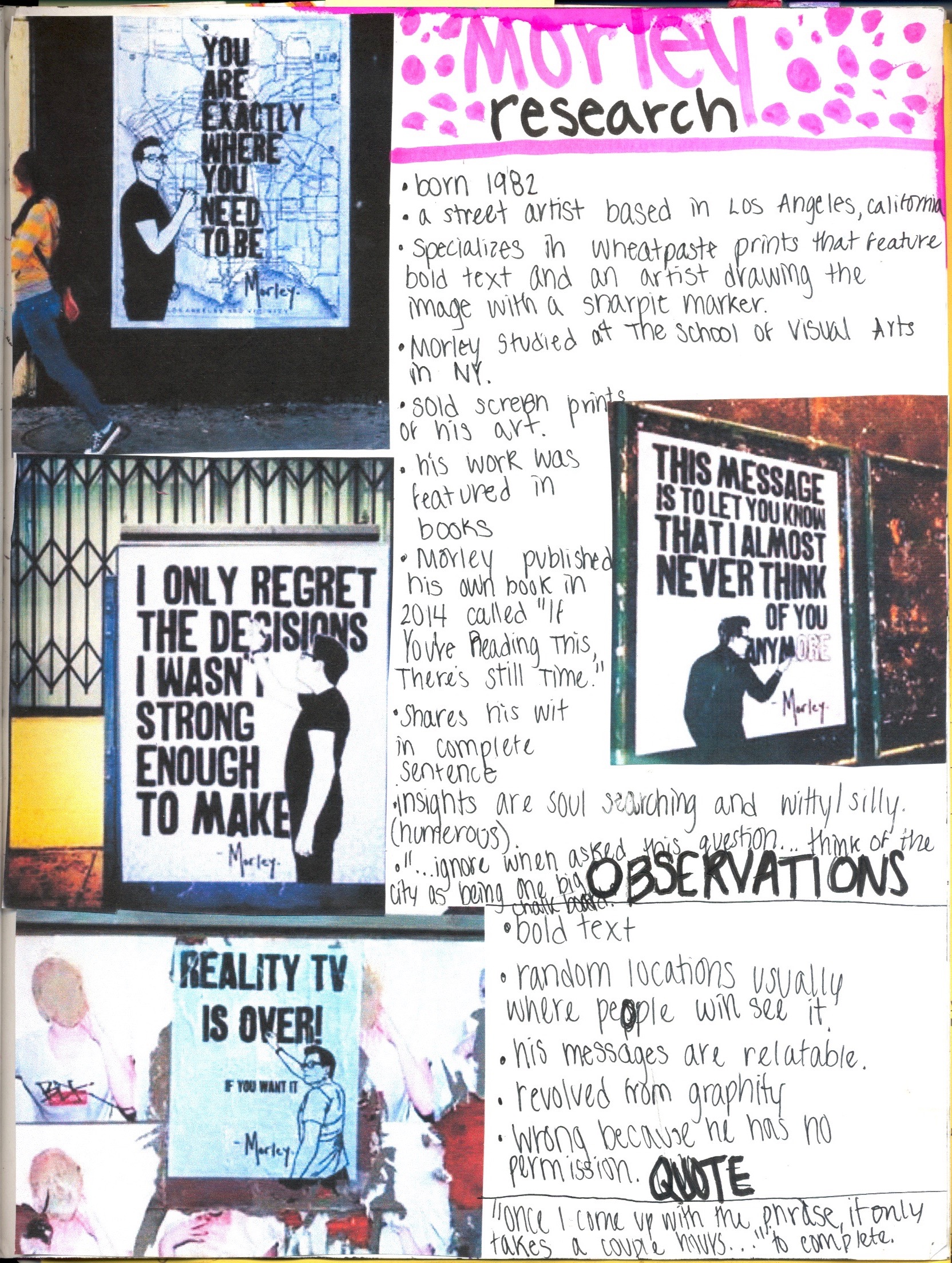 Visual Arts High School: Responding | National Art Standard